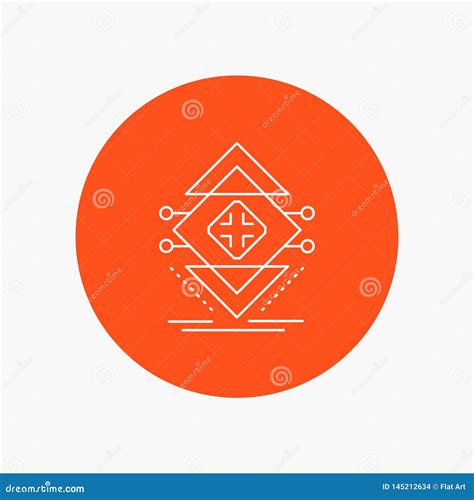 computing data infrastructure science structure white line icon in circle background vector