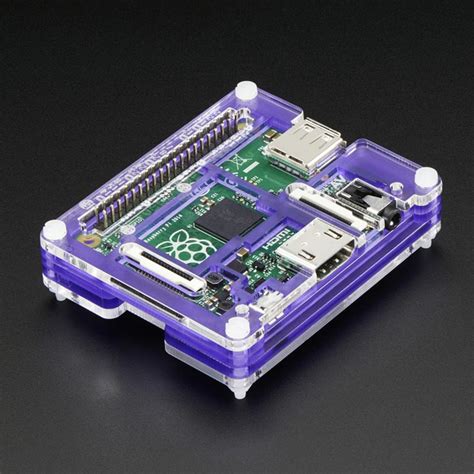 pibow royale enclosure for raspberry pi model a computers