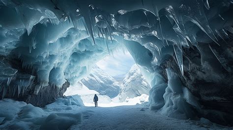 얼음 동굴 블루 투어 얼음 동굴 푸른 관광 여행 배경 일러스트 및 사진 무료 다운로드 Pngtree