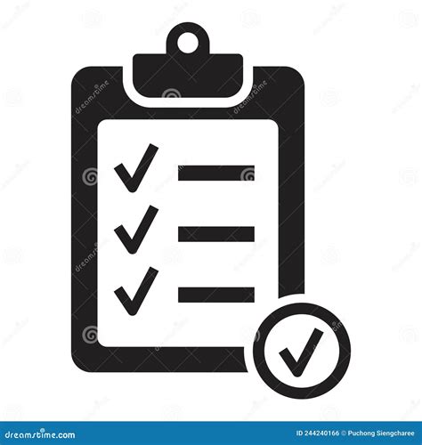 Tasks Clipboard Icon Task Done Signed Approved Document Icon