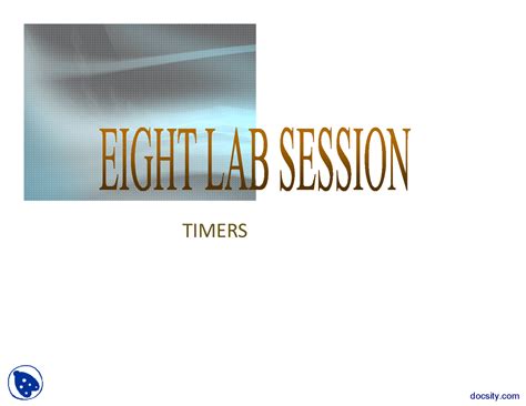 Timers Digital Logic Design And Programming Lecture Slides Slides