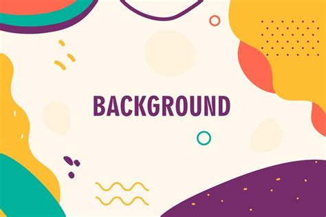 Premium Vector Memphis Abstract Art Background