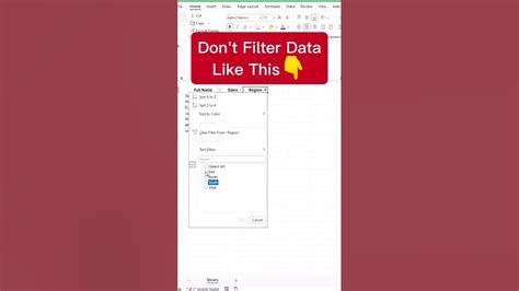 Filter Data Like Pro In Excel 🤩 Excel Exceltips Exceltricks Data