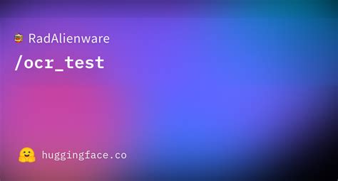 Radalienware Ocr Test · Datasets At Hugging Face