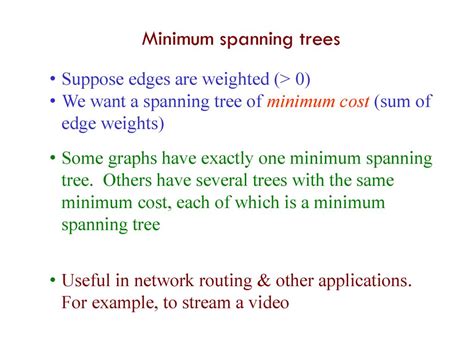 Spanning Trees Greedy Algorithms Ppt Download