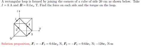 Solved A Rectangular Loop Is Formed By Joining The Corners Chegg Com