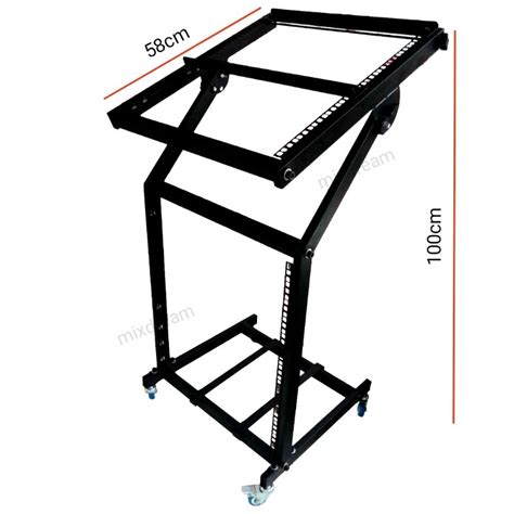 Professional Mixer Rack Equipment Dj Stand Heavy Duty 12u Dj Mixer
