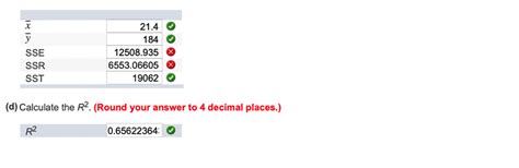 solved make an excel worksheet to calculate ssx ssyy and ssy