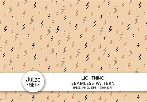 Lightning Pattern Graphic By Julzaart · Creative Fabrica
