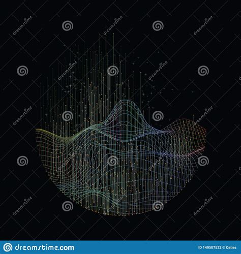 Big Data Tech Abstract Background Stock Vector Illustration Of Computer Cyberspace 149507532