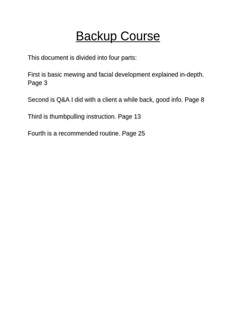 Copia De Backup Course Document Pdf Human Anatomy
