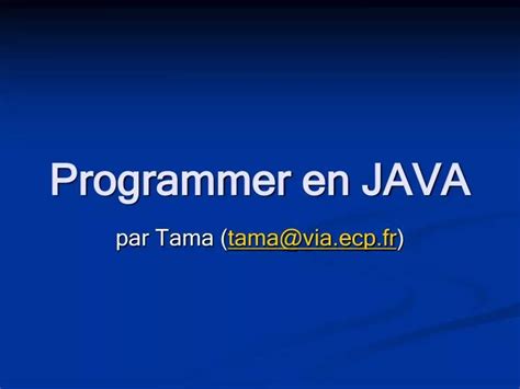 Ppt Programmer En Java Powerpoint Presentation Free Download Id