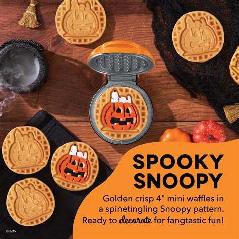 Peanuts® X Dash Snoopy Jack O Lantern Mini Waffle Maker Dash