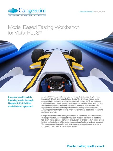 Model Based Testing Workbench For Visionplus Pdf Business Information Technology