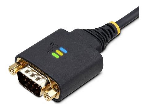 StarTech Com 3ft 1m USB To Serial Adapter Cable Interchangeable DB9 Screws Nuts COM