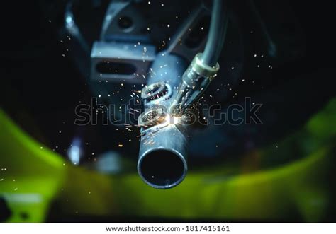 Automation Robotic Arm Cnc Machine Weld Stock Photo Shutterstock