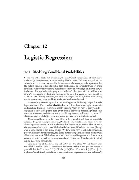 SOLUTION: Logistics regression - Studypool