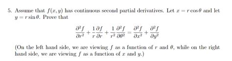 Solved Assume That F X Y Has Continuous Second Partial Chegg