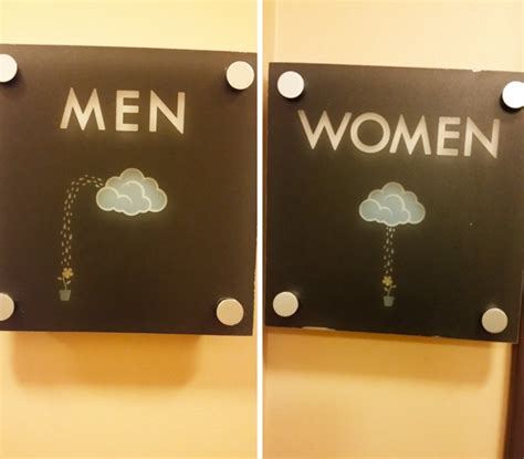 20 Most Creative Bathroom Sign Designs Demilked