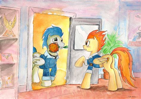 Commission Soarin And Spitfire By Souleatersaku90 On Deviantart