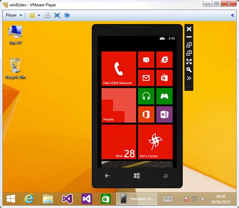 Windows Phone WP Emulator On Vmware Player Not Running Stack Overflow