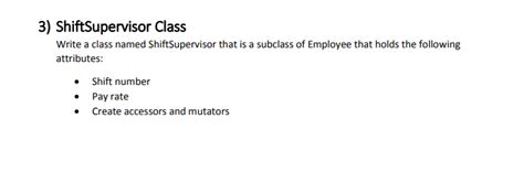 Solved 1 Employee Class Write An Employee Class That Keeps