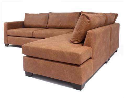 Sofá 5 Cuerpos Modular Con Chaise Longue Derecho Cuero Bonded 70