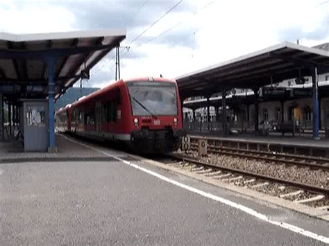 Diese Br.650 fuhr am 30.Mai.07 von Ulm Hbf nach Ellwangen, hier bei der ...