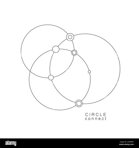 Technology Abstract Dot And Circle Connection Stock Vector Image Art Alamy