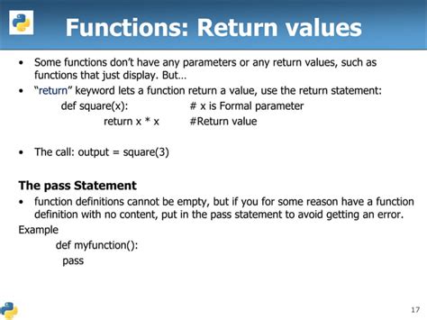 Python Functions Ppt