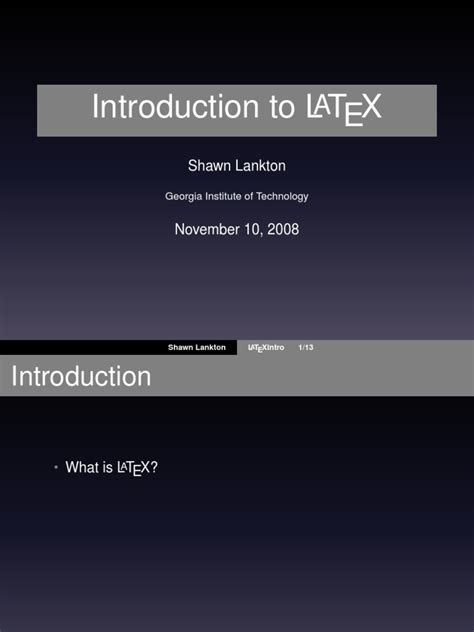 Pdf Latex Intro Slides Dokumentips