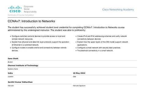 Shaik Sana Cse On Linkedin Excited To Share That Ive Completed The Introduction To Networks