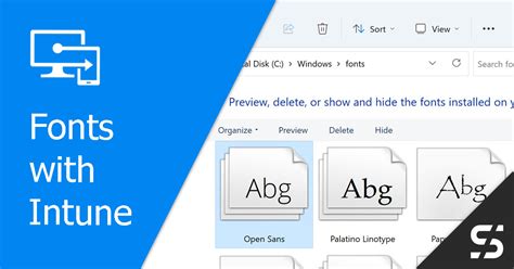 Install Fonts With Intune Scloud