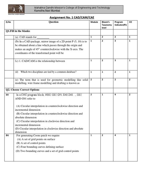 Ccc Assignment 1 Pdf Numerical Control Computer Aided Design