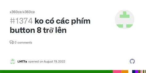 Ko Có Các Phím Button 8 Trở Lên · Issue 1374 · X360cex360ce · Github
