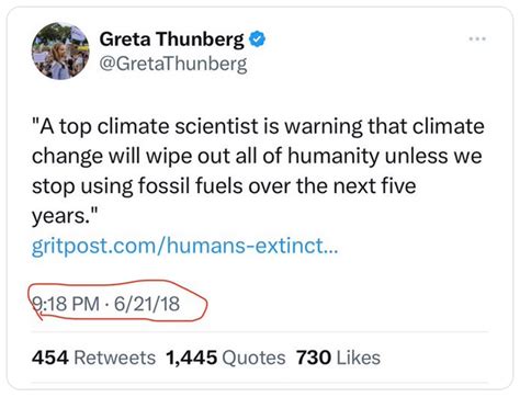 Greta Thunberg Deletes 2018 Tweet Saying World Will End In 2023 After
