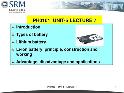 Ppt Introduction Types Of Battery Lithium Battery Li Ion Battery