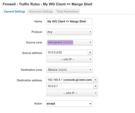 How To Restrict WAN Access For VPN Client Mango Technical Support For Routers GL INet