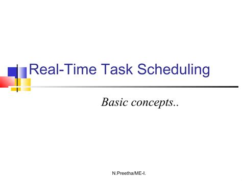 Real Time Scheduling Basic Concepts Ppt