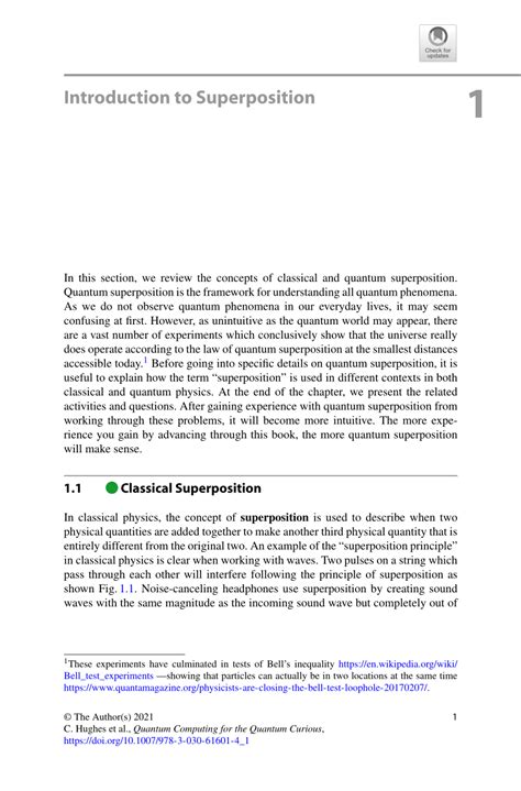 Pdf Introduction To Superposition