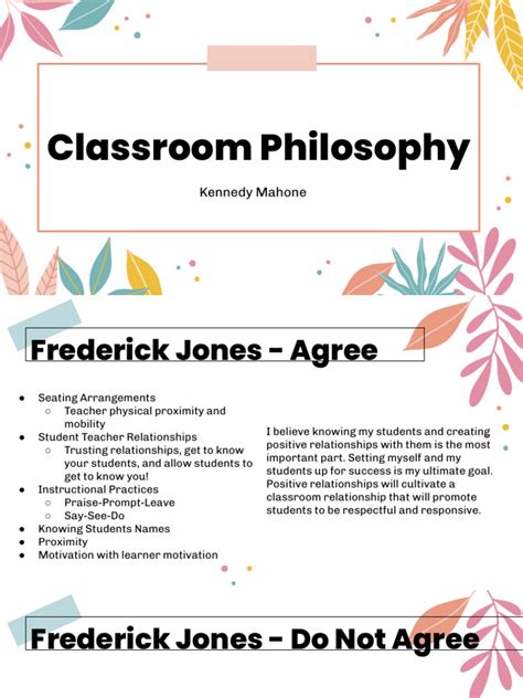 Classroom Philosophy Pdf