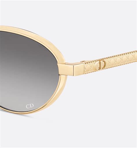 Diorcannage R1u แว่นกันแดดทรงรีสีเทาไล่ระดับ Dior