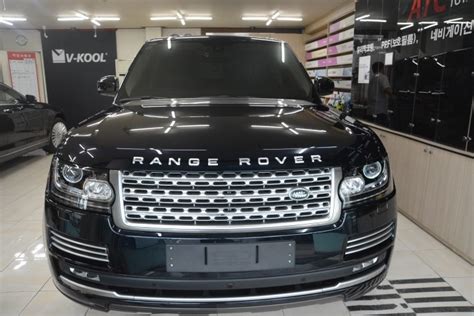 V Kool 랜드로버 레인지로버 보그리무진 썬팅and블랙박스 시공기 썬팅네비매립하이패스블랙박스라이트필름언더코팅유리막코팅광택ppf후방감지기후방카메라루프스킨