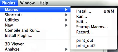 5 custom macro commands in imagej menu download scientific diagram