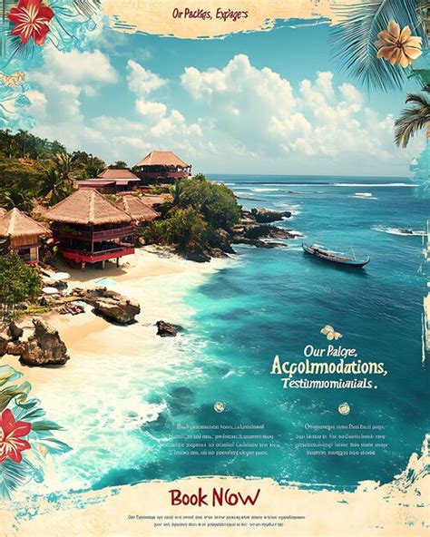 Bali Tour With Parallax Scrolling Effect Bohemian Layout Tur Travel