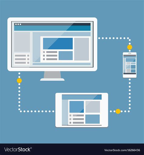 Big Data Synchronization Royalty Free Vector Image