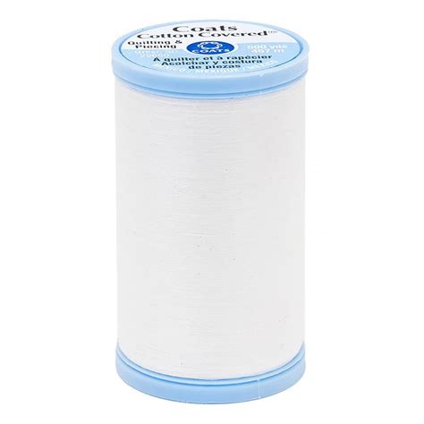 Coats Cotton Covered Quilting And Piecing Thread 500yd White