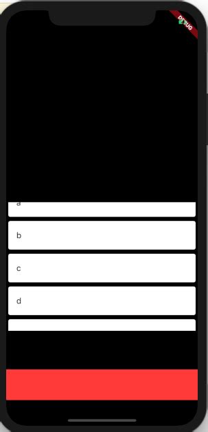 Flutter Listview Overlaps Elements When At Top Of List Stack Overflow
