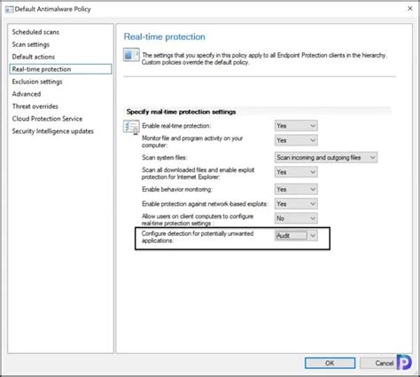 Enable Audit Mode For Pua Detection In Sccm Configmgr