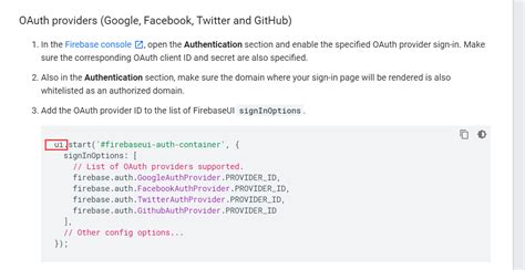 Uncaught Referenceerror Ui Is Not Defined · Issue 593 · Firebase